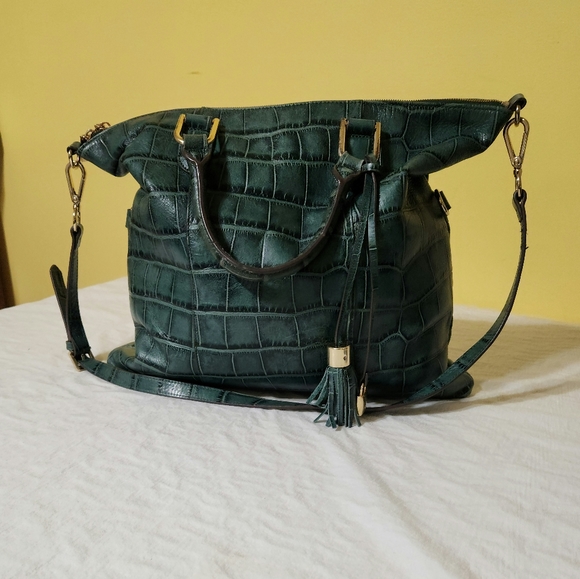 G.I.L.I. | Bags | Gili Green Alligator Genuine Leather ...